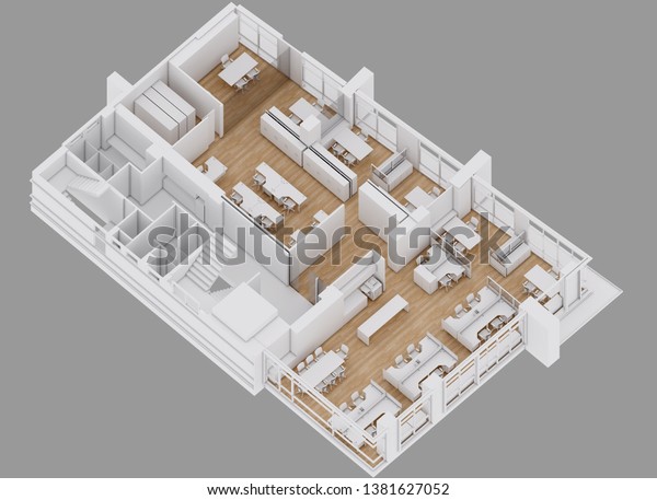 Plan Design Interior Presentation Architecture Stock Illustration ...