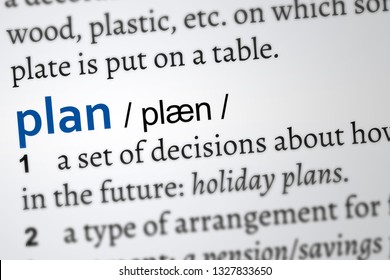 Plan Dictionary Definition Stock Illustration 1327833650 | Shutterstock