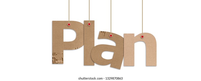 Plan Text White Background Stock Illustration 1329870863 | Shutterstock