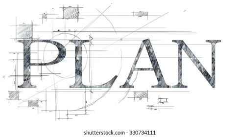 Plan Word Stock Illustration 330734111 | Shutterstock