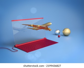 Plane Screen Technology Render 3d Stock Illustration 2199436827 ...