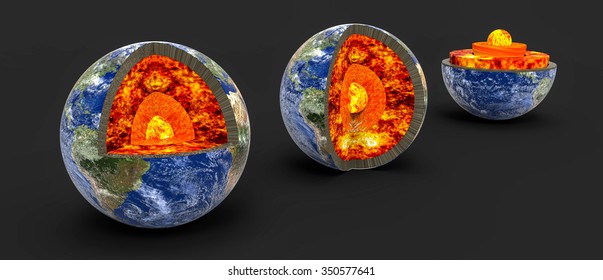 Planet Earth Core Earth Core 3d Stock Illustration 350577650 | Shutterstock