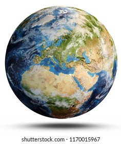 Earth Isolated On White Stock Illustration 292965494 | Shutterstock