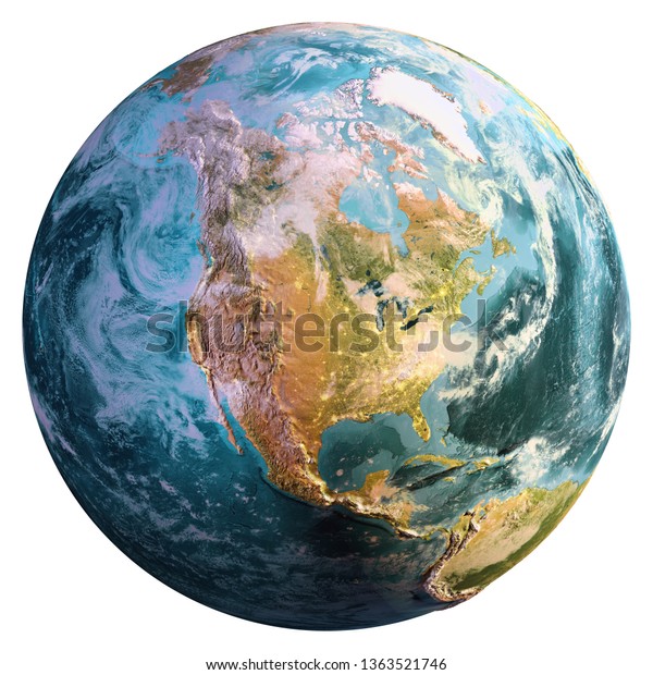 Planet Earth Map Elements This Image Stock Illustration 1363521746
