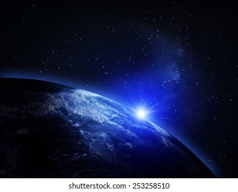 Planet Earth Space Night Some Elements Stock Photo 431270122 | Shutterstock