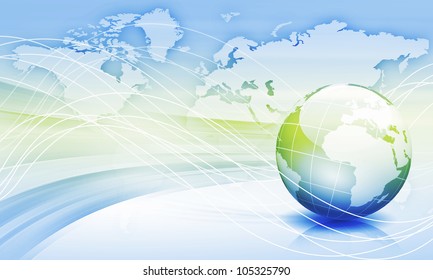Planet Earth Technology Background Computer Objects Stock Illustration ...