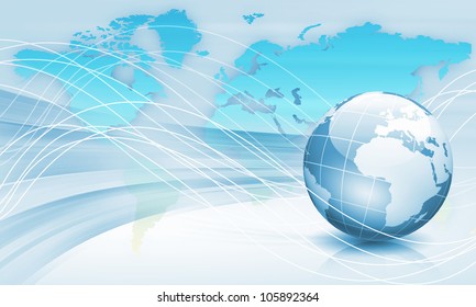 Planet Earth Technology Background Computer Objects Stock Illustration ...