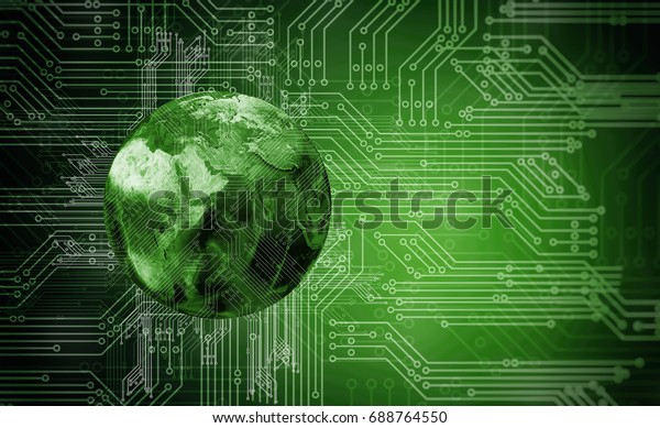 Planet Email Background 3d Rendering 3d Stock Illustration 688764550 ...