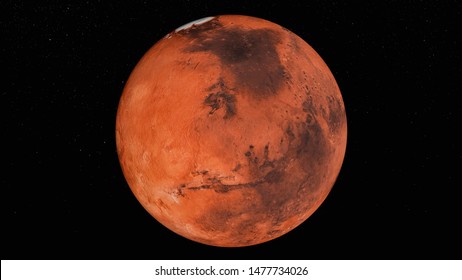 Planet Mars 3d Rendering8kthis Image Elements Stock Illustration ...