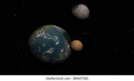 Planet Moons Space Stock Illustration 385697281 | Shutterstock