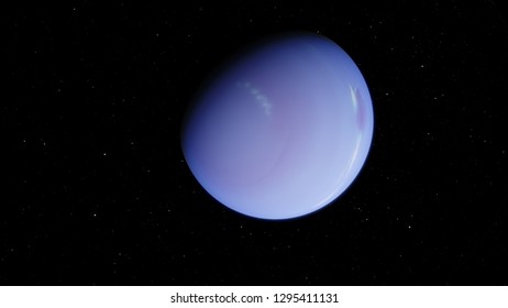 Neptune Rotating On Outer Space 4k Stock Illustration 2044027325