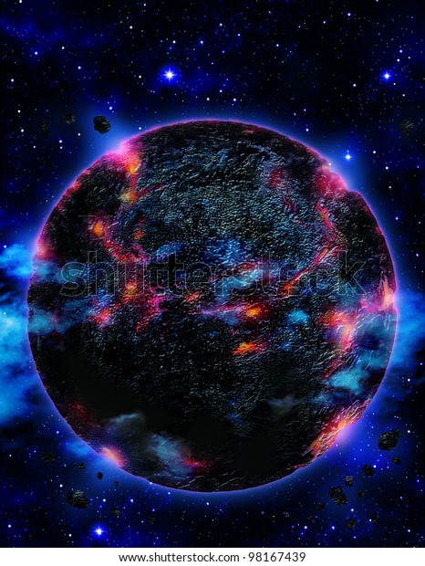 Planet X Nibiru Version 1 Stock Illustration 98167439