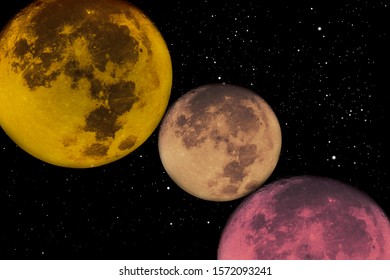 Planets Outer Space Full Moon Stock Illustration 1572093241 | Shutterstock