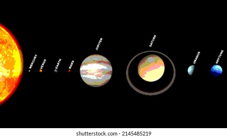 1,030 Pixel solar system Images, Stock Photos & Vectors | Shutterstock