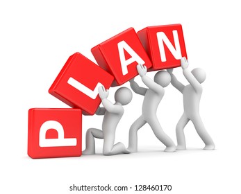 21,575 3d illustration man planning Images, Stock Photos & Vectors ...