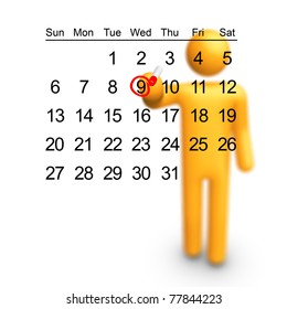 4,353 3d man calendar Images, Stock Photos & Vectors | Shutterstock
