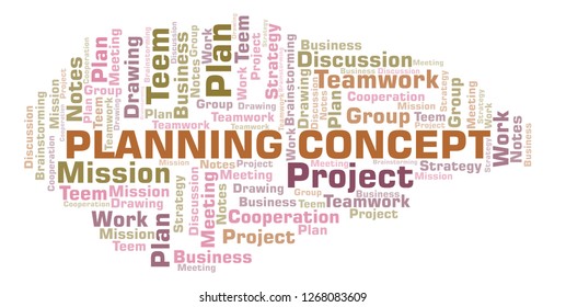 Planning Concept Word Cloud Stock Illustration 1268083609 | Shutterstock