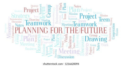 Planning Future Word Cloud Stock Illustration 1216620094 | Shutterstock