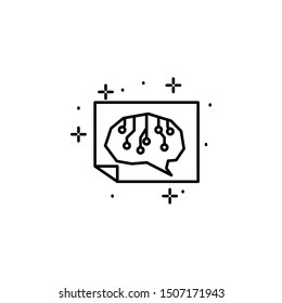 Planning Icon Element Artificial Intelligence Stock Illustration ...