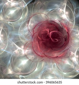 Plasma Cloud Forms Red Rose Stock Illustration 396065635 | Shutterstock