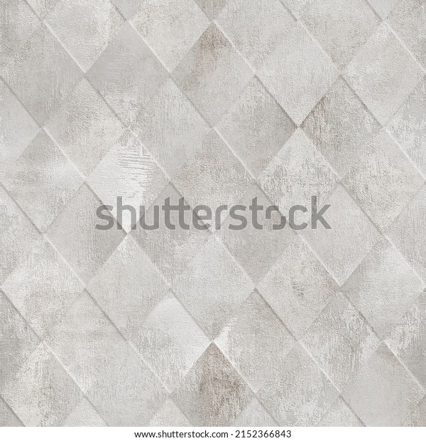 Plaster Wall Seamless Texture Diamond Shapes Stock Illustration ...