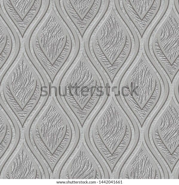 Plaster Wall Seamless Texture Waves Pattern Stock Illustration ...