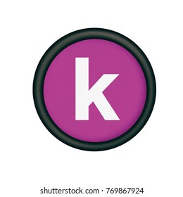 Letter K Simple Color Vector Design Stock Vector (Royalty Free) 1731287410