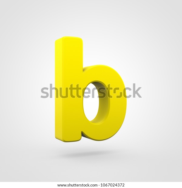 Plastic Letter B Lowercase 3d Render Stock Illustration 1067024372 ...