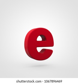 Plastic Letter E Lowercase 3d Render Stock Illustration 1067896469 ...