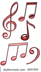 Plastic Musical Notes Stock Illustration 3997999 | Shutterstock