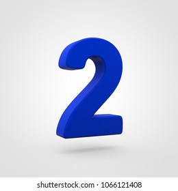Glossy Violet Number 2 3d Render Stock Illustration 686571991 ...