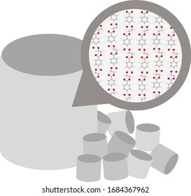Plastic Pellets Polymer Flat Art Stock Illustration 1684367962 ...