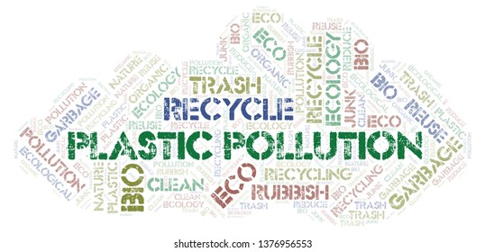 Plastic Pollution Word Cloud Stock Illustration 1376956553 | Shutterstock