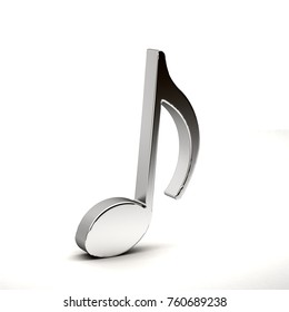 Platinum Music Notes 3d Rendering Illustration Stock Illustration ...