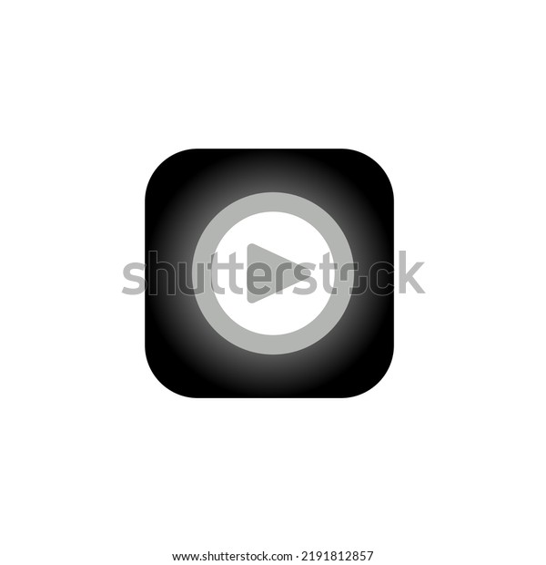 Play Button Icon Radial Gradient Stock Illustration 2191812857 ...