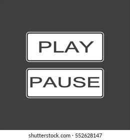 Cursor Play Neon Icon Elements Online Stock Vector (Royalty Free ...