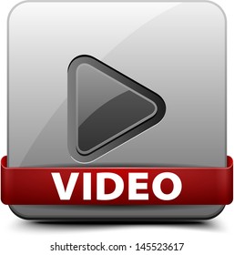 Play Video Button Stock Illustration 145523617 | Shutterstock