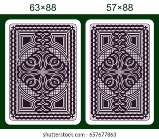 Playing Card Back Side Design Cards: vector de stock (libre de regalías ...