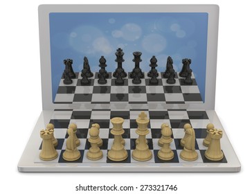 Chess Vector Illustration On White Background Stock Vector (Royalty ...