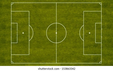 Soccer Field Photographed By Drone Vertically Stock Photo (Edit Now ...