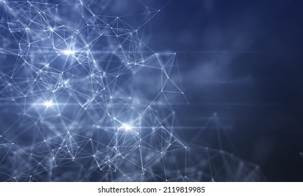 Plexus Style Background High Tech Digital Stock Illustration 2119819985 ...