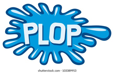 Comic Book Plop Stock Vector (Royalty Free) 90082714 | Shutterstock
