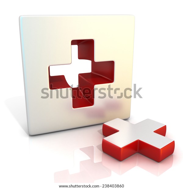Plus Sign 3d Render Illustration Isolated Stock Illustration 238403860 ...
