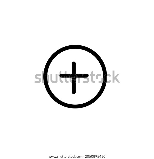 Plus Symbol Add Symbol Button Logos Stock Illustration 2050895480 ...