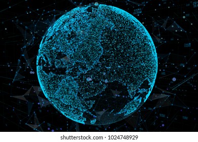 Point Line Surface Composed Circular Graphics Stock Illustration ...