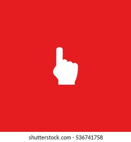 Finger Touch Play Button Illustration Logo Stock Vector (Royalty Free ...