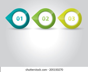 Pointer Infographic Background Design Numbers Text 스톡 일러스트 205150270 ...