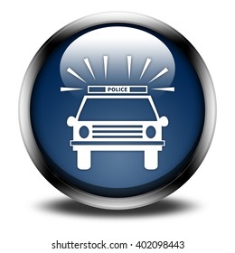 Police Button Isolated Stock Illustration 402098443 | Shutterstock