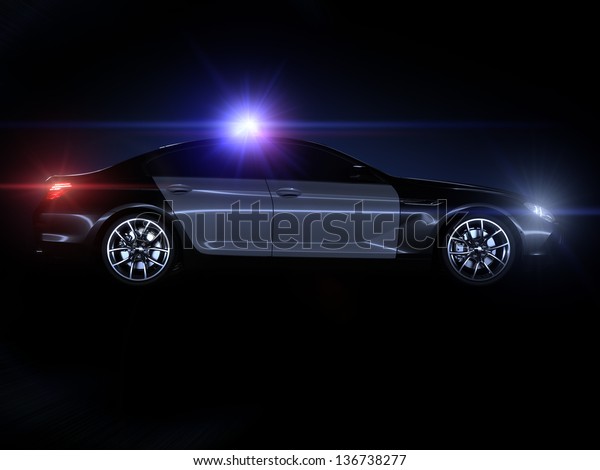 Police Car Full Array Lights Stock Illustration 136738277 | Shutterstock