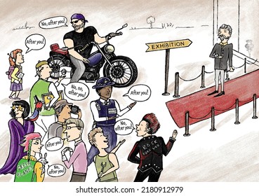 1,182 Polite people cartoon Images, Stock Photos & Vectors | Shutterstock